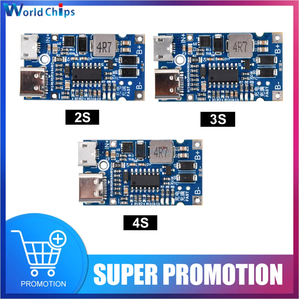 Type-C-USB-2S-3S-4S-4-5V-15V-Lithium-Battery-Charging-Module-18W-3A ...