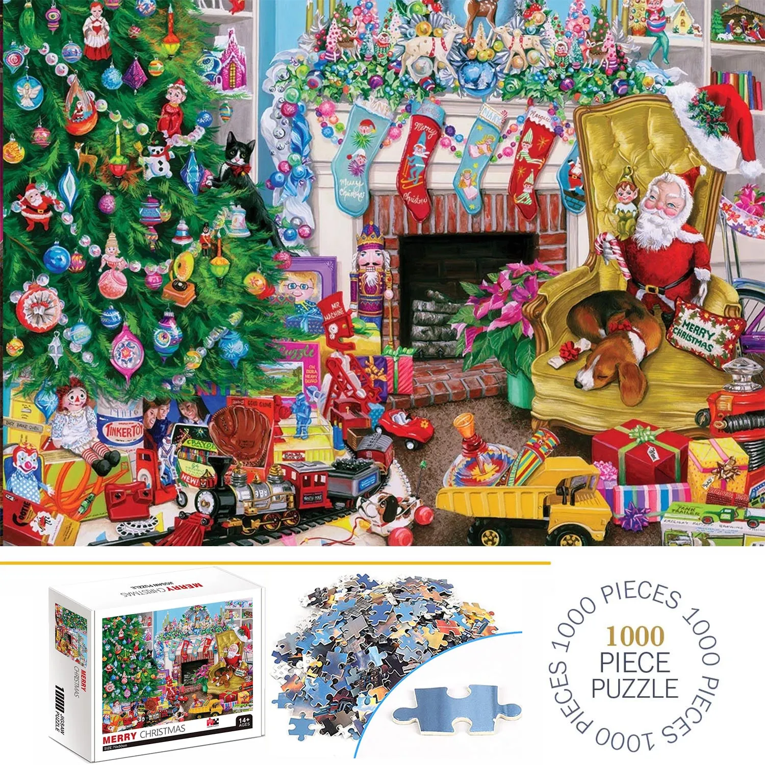 Merry-Christmas-Jigsaw-Puzzles-para-adultos-Jogos-de-decora-o-Fun-Floor ...