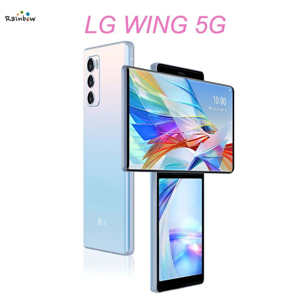 Original-LG-WING-5G-CellPhone-LMF100N-LMF100VM-6-8-8GB-RAM-128GB-256GB ...