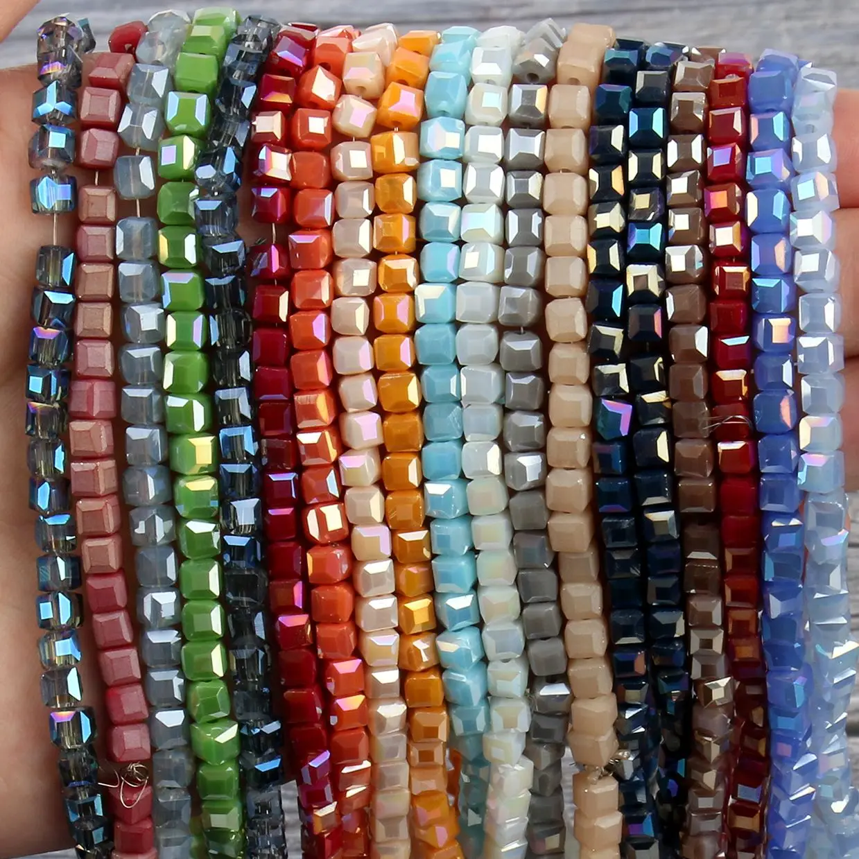 2mm-3mm-4mm-AB-Color-Cube-Austrian-Crystal-Glass-Bead-Faceted-Square ...