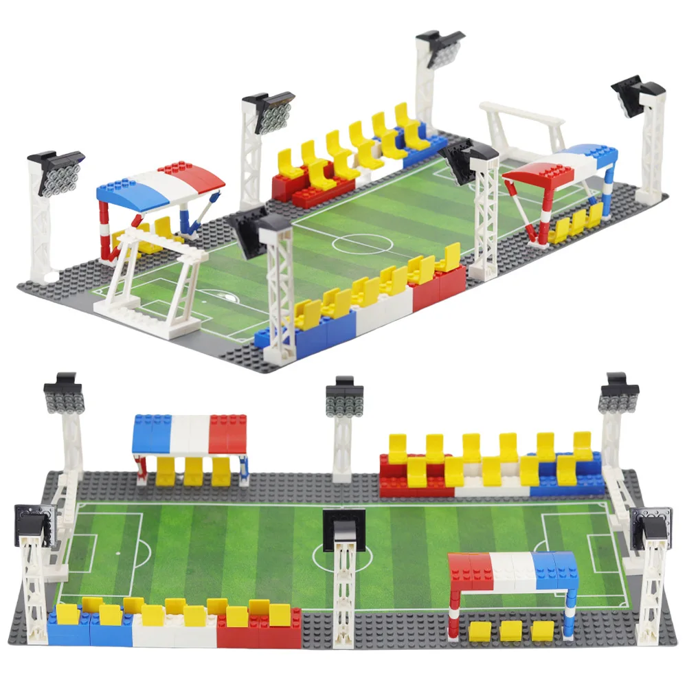Compatible With LEGO Sports Field City Scene Building Blocks Football ...