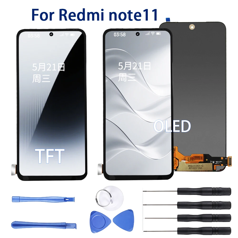 Display oled para xiaomi redmi note 11 lcd tela de toque digitador ...