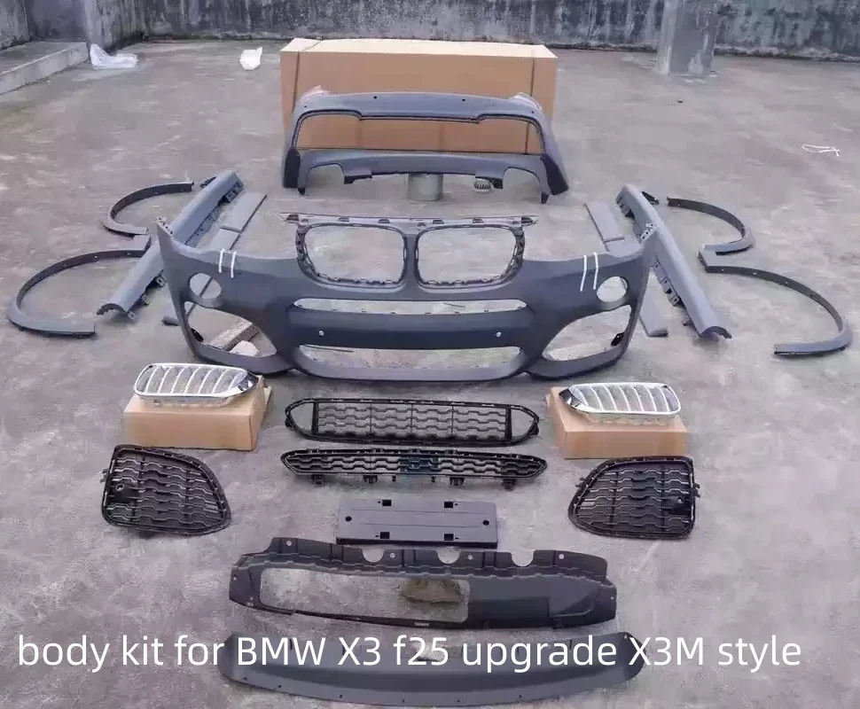 for-BMW-X3-series-F25-upgrade-X3M-sport-Body-Kit-Front-Rear-bumper ...