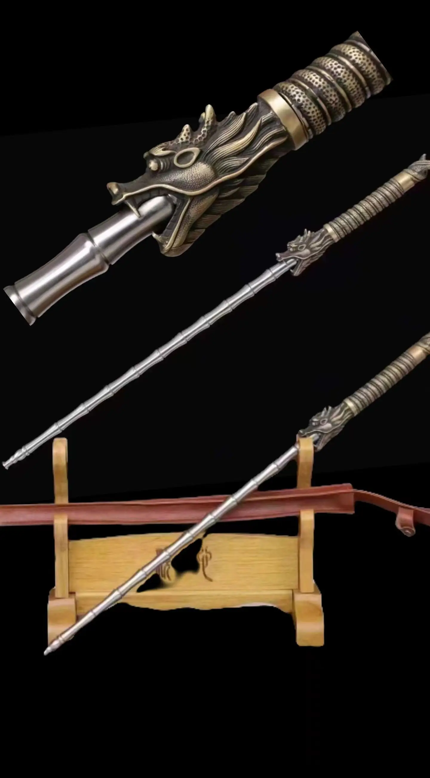 Unique-Real-Handmade-Cold-Weapon-Chinese-Kung-Fu-Martial-Horizontal ...