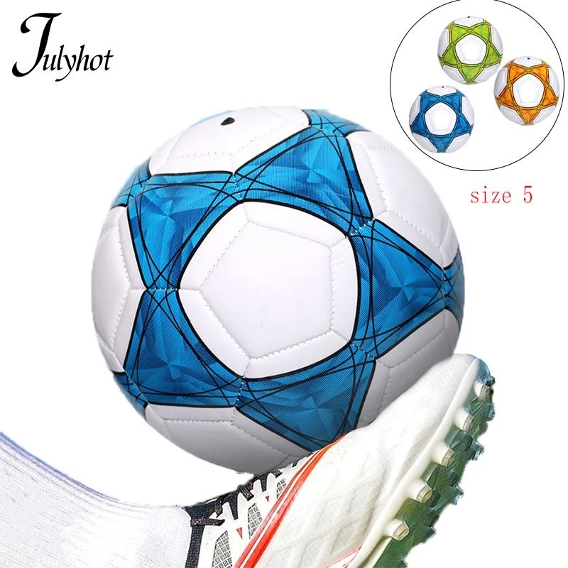 PVC-Soccer-Balls-Professional-Size-5-Machine-Stitched-High-Quality ...