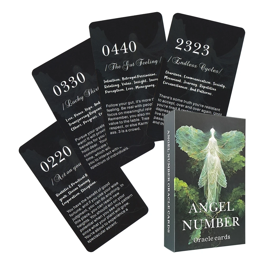 12x7cm-Angle-Number-Oracle-Cards-in-Box-English-Version-Tarot-Deck ...