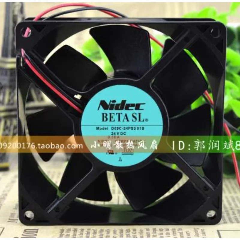New-CPU-Cooler-Fan-for-Nidec-D09C-24PS5-01B-DC-24V-0-36A-3-wire ...