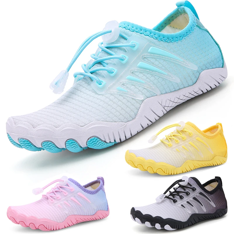 Summer-Children-Beach-Sea-Stretch-Fabric-Water-Shoes-Barefoot-Aqua ...