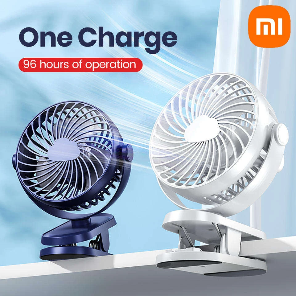 Xiaomi-Port-til-Recarreg-vel-Clip-Fan-10000mAh-USB-Power-Handheld-Fans ...