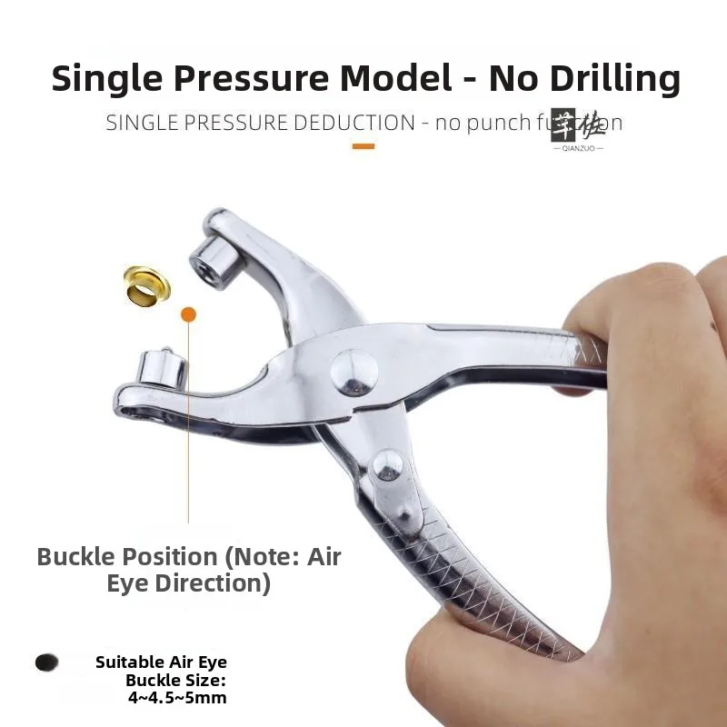 Fabric Punching Tool Single Hole Eyelet Cutter Opening Punch Buttonhole ...