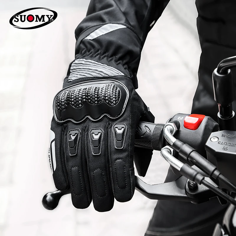 SUOMY-Winter-Motorcycle-Gloves-Long-Waterproof-Warm-Riding-Gloves-Full ...