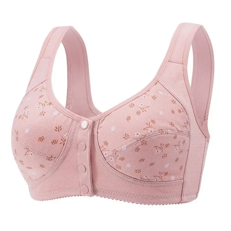 Wireless-Front-Open-Nursing-Bra-Soft-Breathable-Seamless-Maternity ...