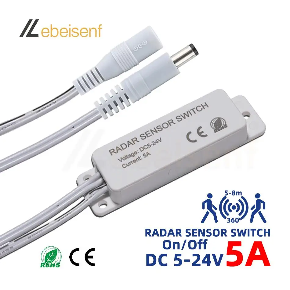 DC-5V-12V-24V-5A-Microwave-Radar-Sensor-Switch-Controller-5-8m-Human ...