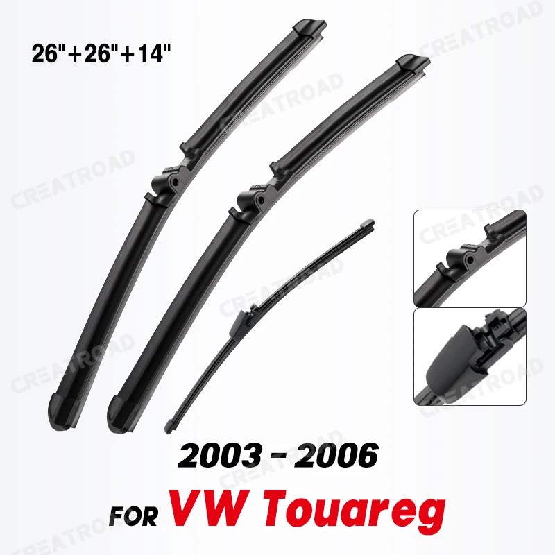 Wiper-LHD-Front-Rear-Wiper-Blades-Set-For-VW-Touareg-2003-2006 ...