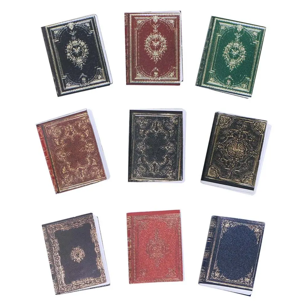 Pretend Play Vintage Retro Classical Miniature Mini Books Notebook ...