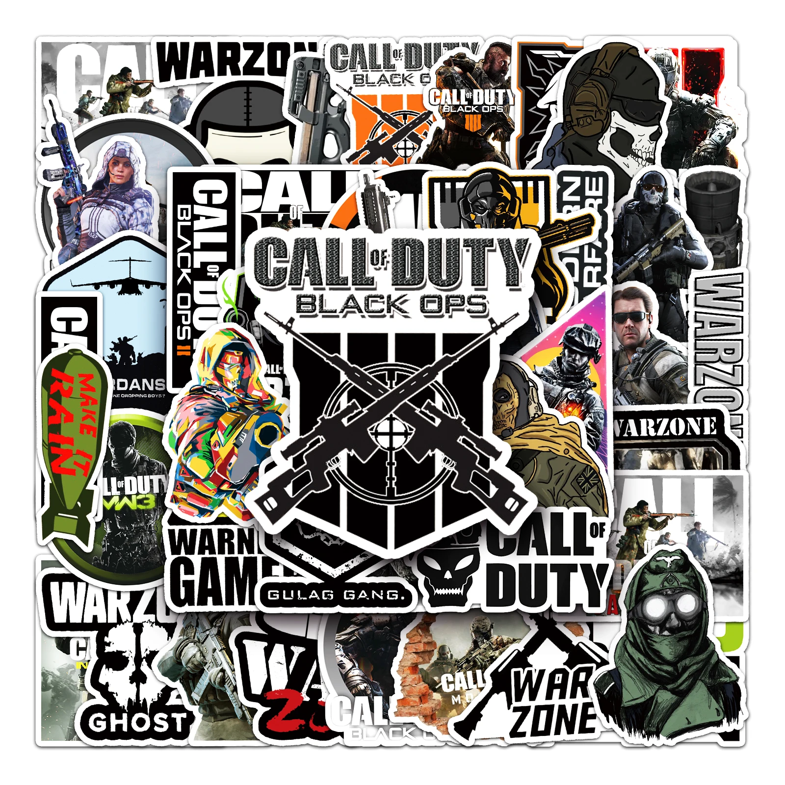 10-30-50PCS-Cool-Call-of-Duty-COD-Stickers-Graffiti-Decal-Phone ...