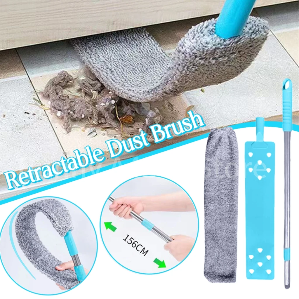 Telescopic-Dust-Brush-Long-Handle-Mop-Sweep-Artifact-Household-Bed ...