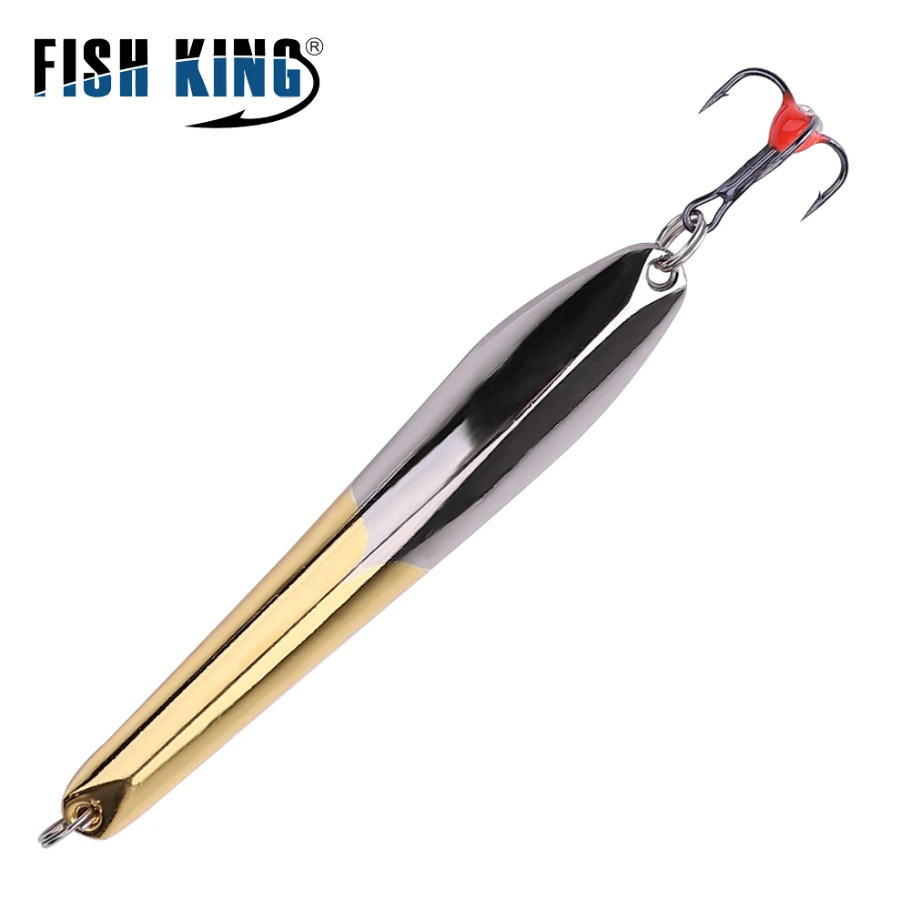 FISH KING Winter Ice Fishing Lure 10g 20g 25g Vertical Jigs Metal ...