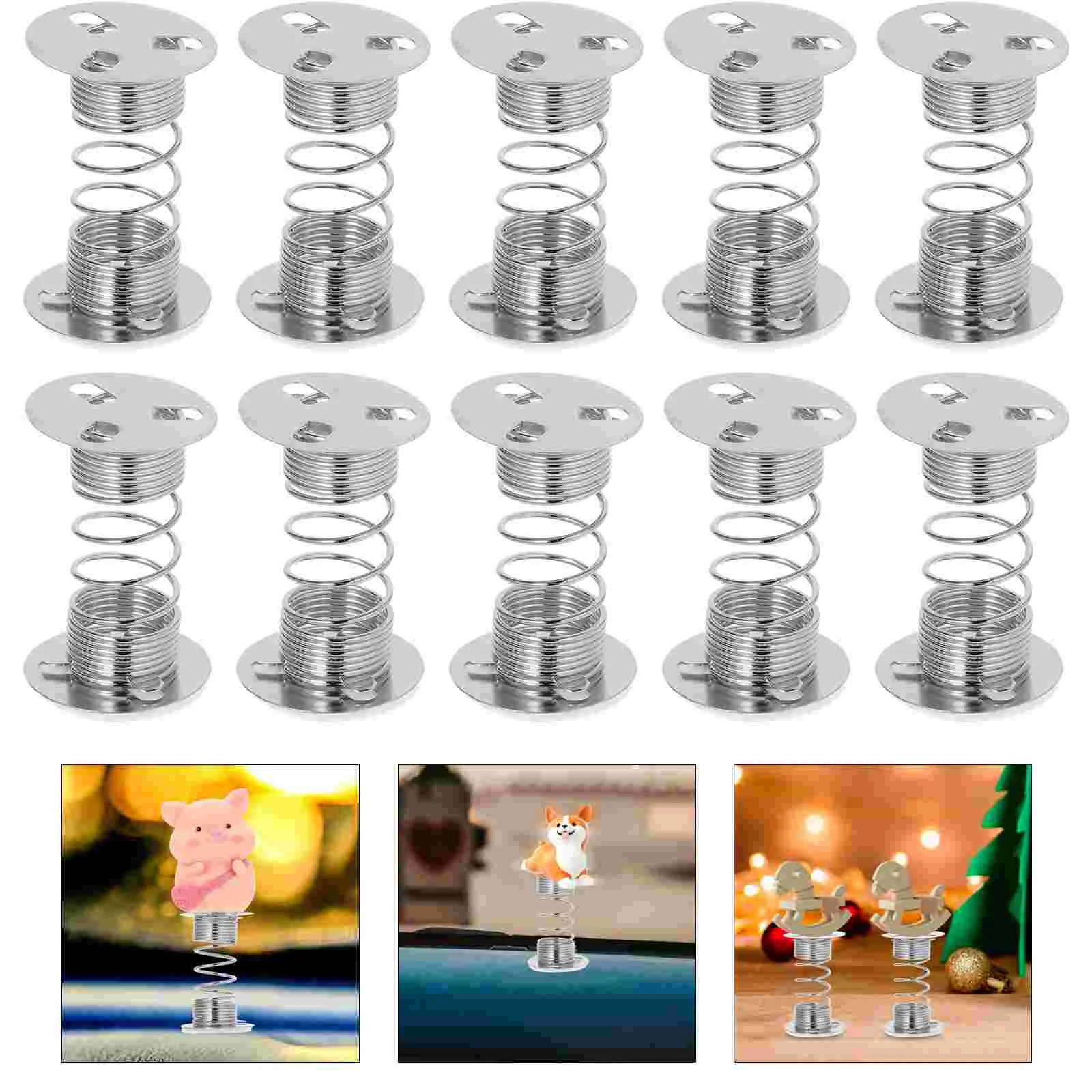12-Pcs-Bobblehead-Car-Spring-Base-Fortune-Cat-Metal-Swing-Toy-Shaking ...