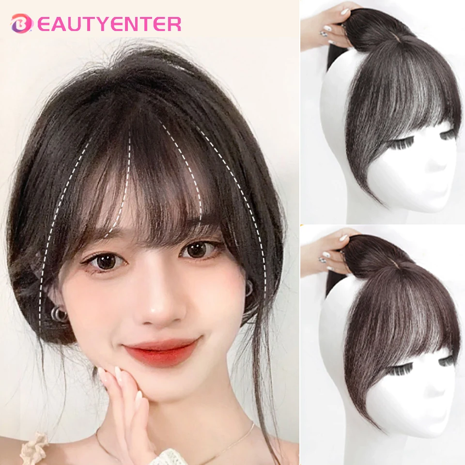 BeautyEnter-Synthetic-hair-Bangs-Hair-Extension-Fake-Fringe-hair-clip ...
