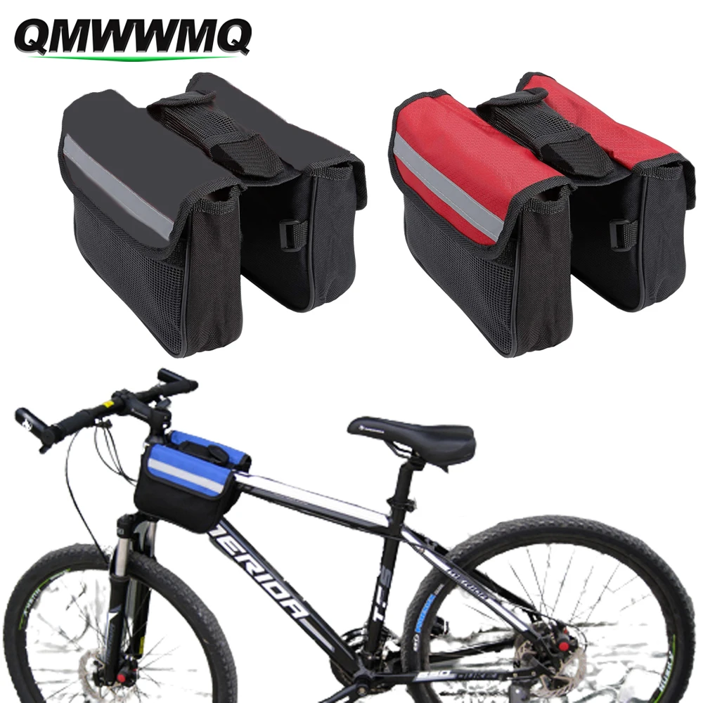 Bike-Front-Frame-Bag-ike-Cycling-Frame-Saddle-Front-Tube-Bag-Double ...