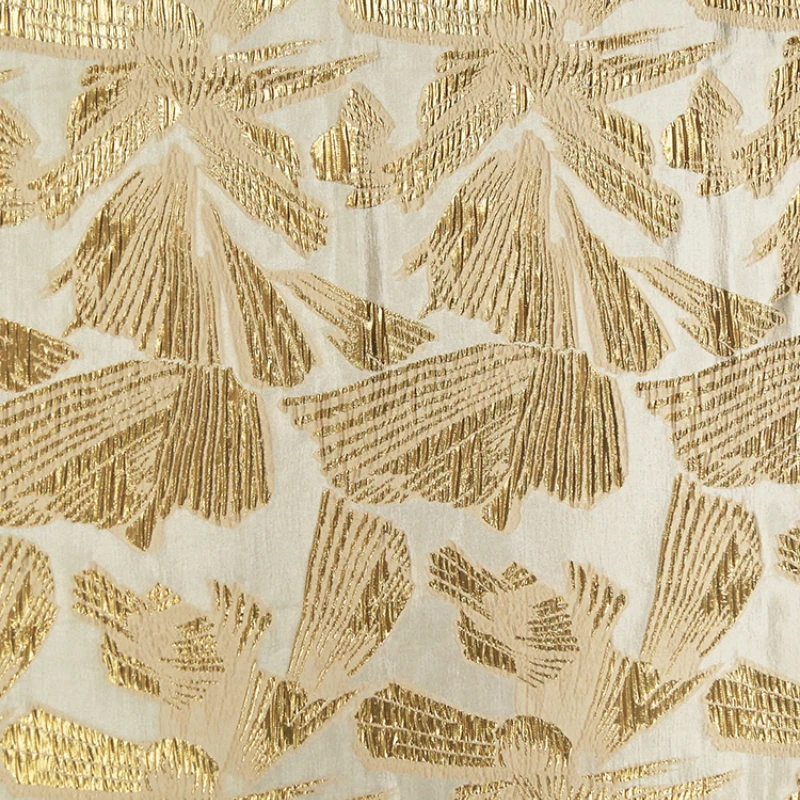 Tejido-de-brocado-Jacquard-en-relieve-hilo-dorado-para-dise-ador-de ...