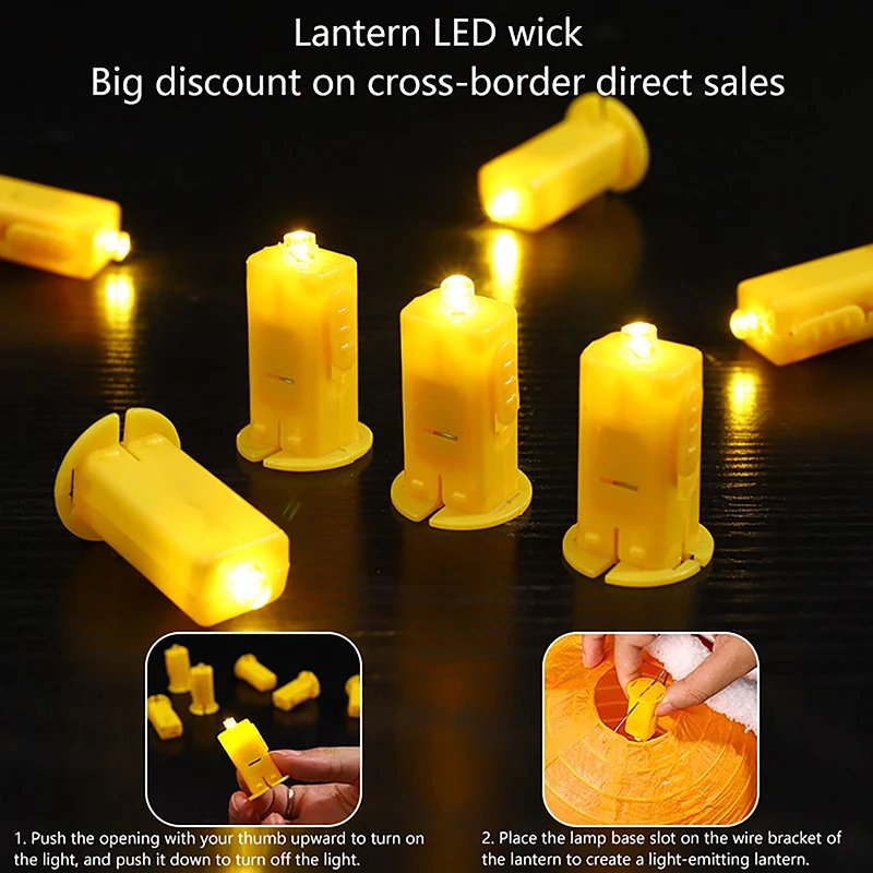 Mini-DIY-Halloween-Small-Light-Bulb-Paper-Lantern-Wicks-LED-Light ...