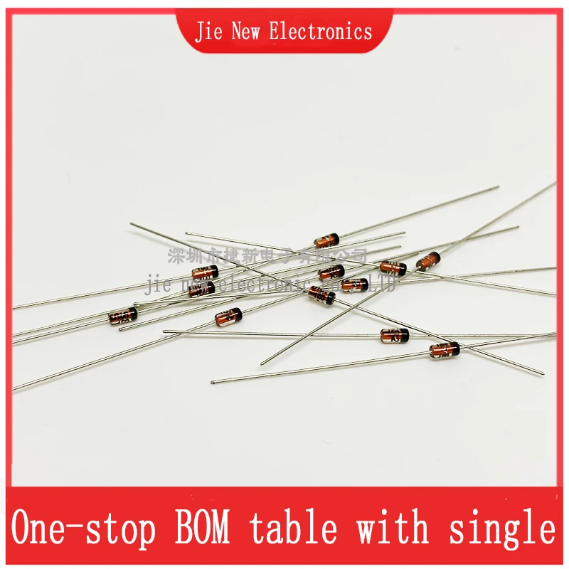 100pcs Bzx55c2v4-bzx55c39 Bzx55c6v2 Bzx55c7v5 Bzx55c10 Bzx55c12 ...