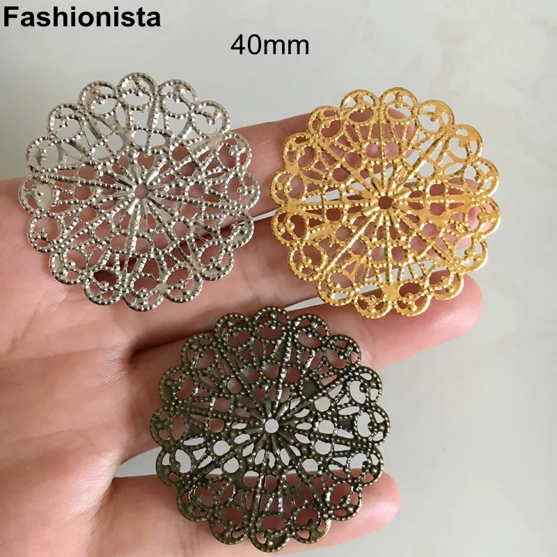 Flores-de-filigrana-redondas-para-proyectos-de-joyer-a-100-piezas ...