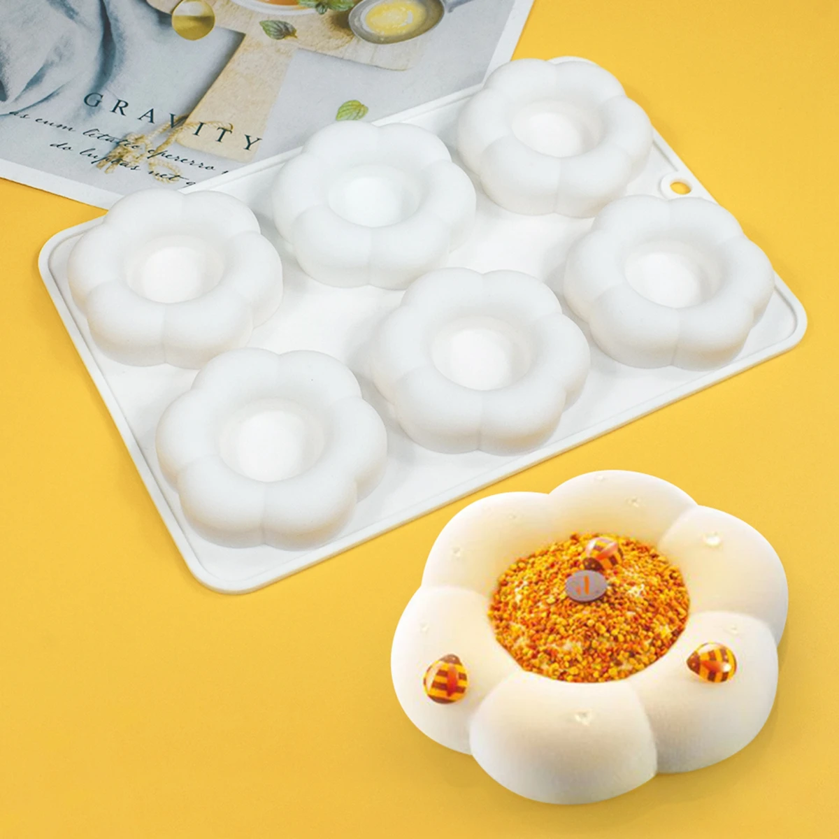 3D-Lotus-Dessert-Silicone-Mold-Flower-Mousse-Cake-Chocolate-Biscuit ...