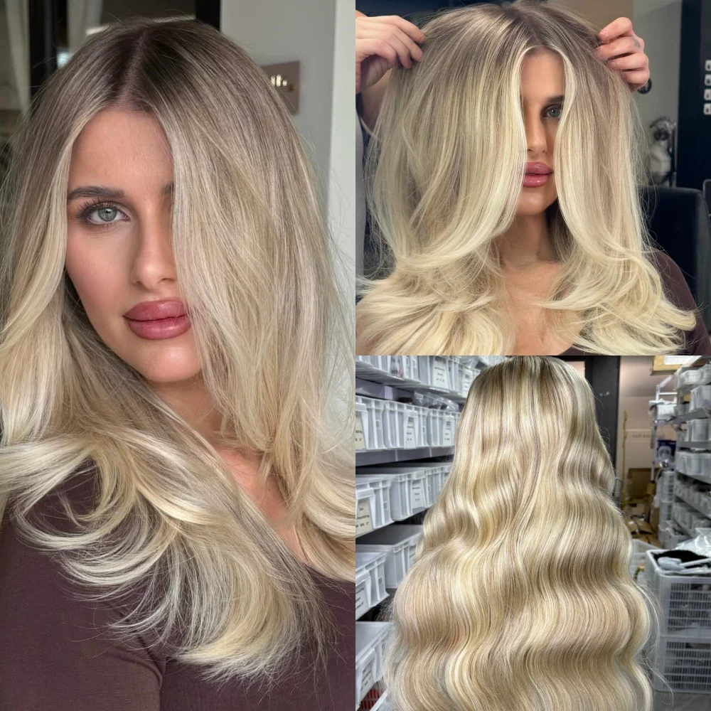 Millionaire Queen 13x6 peluca rubia frontal de encaje Rubio ceniza ...