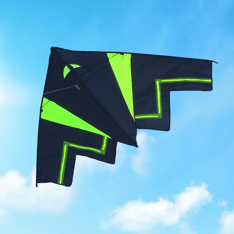 YongJian-Large-Delta-Kite-2m-Plane-Kites-Black-aircraft-design-Easy-to ...