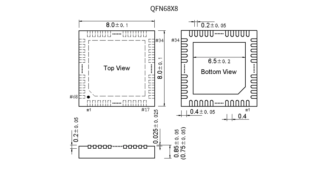 CH32V208WBU6 QFN-68 Microcontroller SMD IC | Makers Electronics