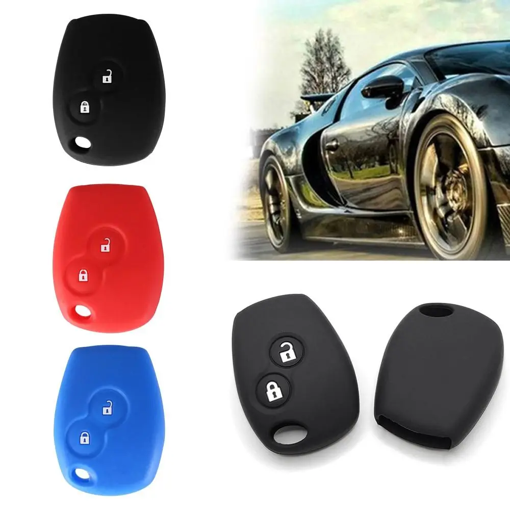 Silicone Car Key Case Cover 2 Buttons For Renault/Kangoo/ Dacia/Scenic ...