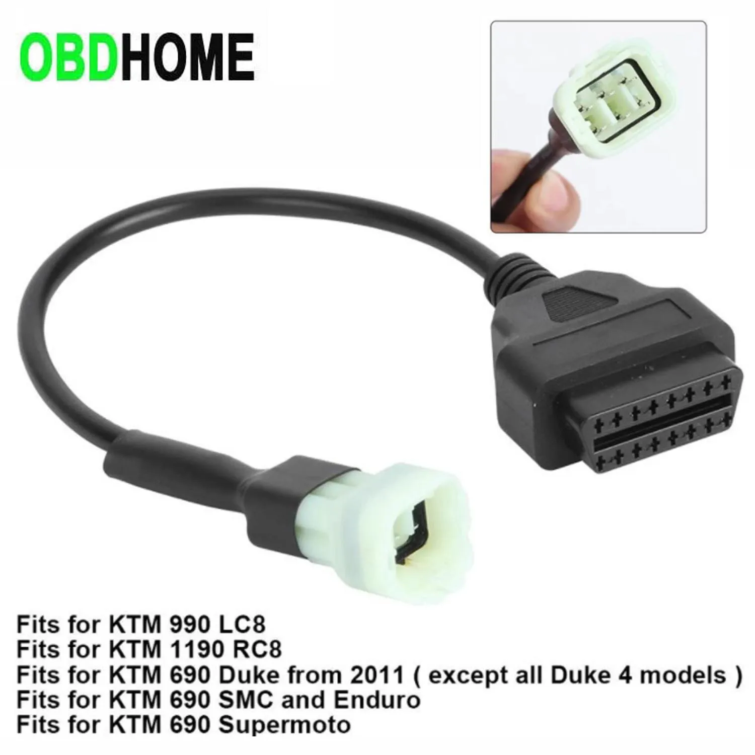 6-Pin-To-16-Pin-Cable-Motorcycle-OBD2-Connector-for-KTM-6PIN-990-LC8 ...