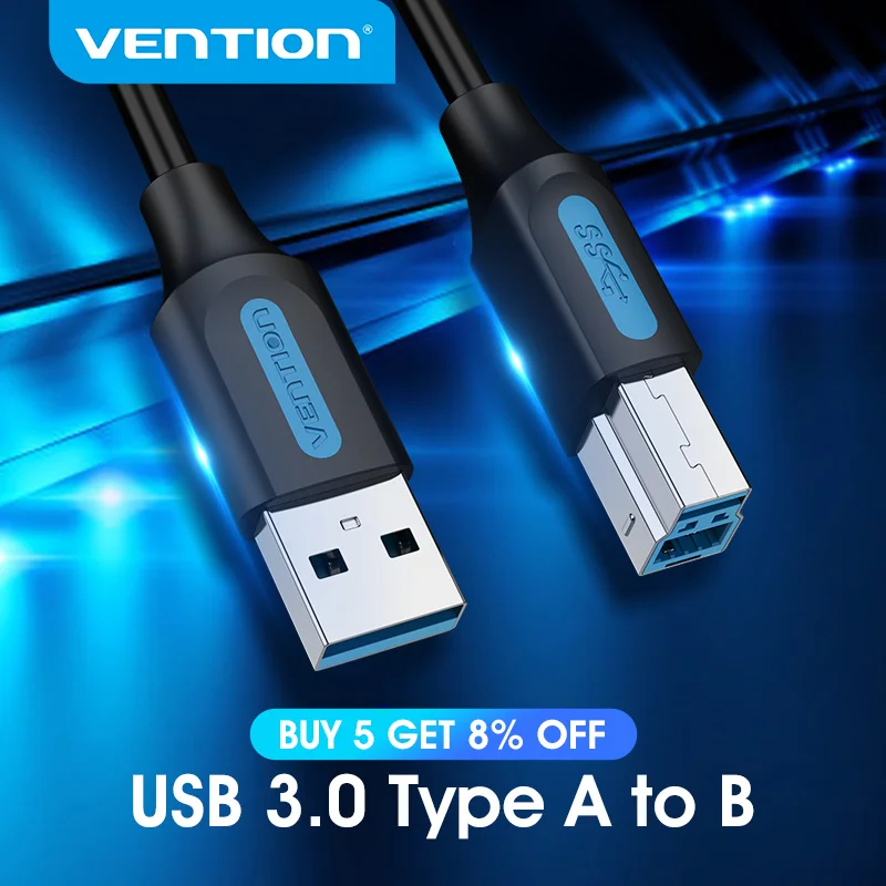Vention Usb Printer Cable Usb 3.0 2.0 Type A Male To B Male Cable For ...