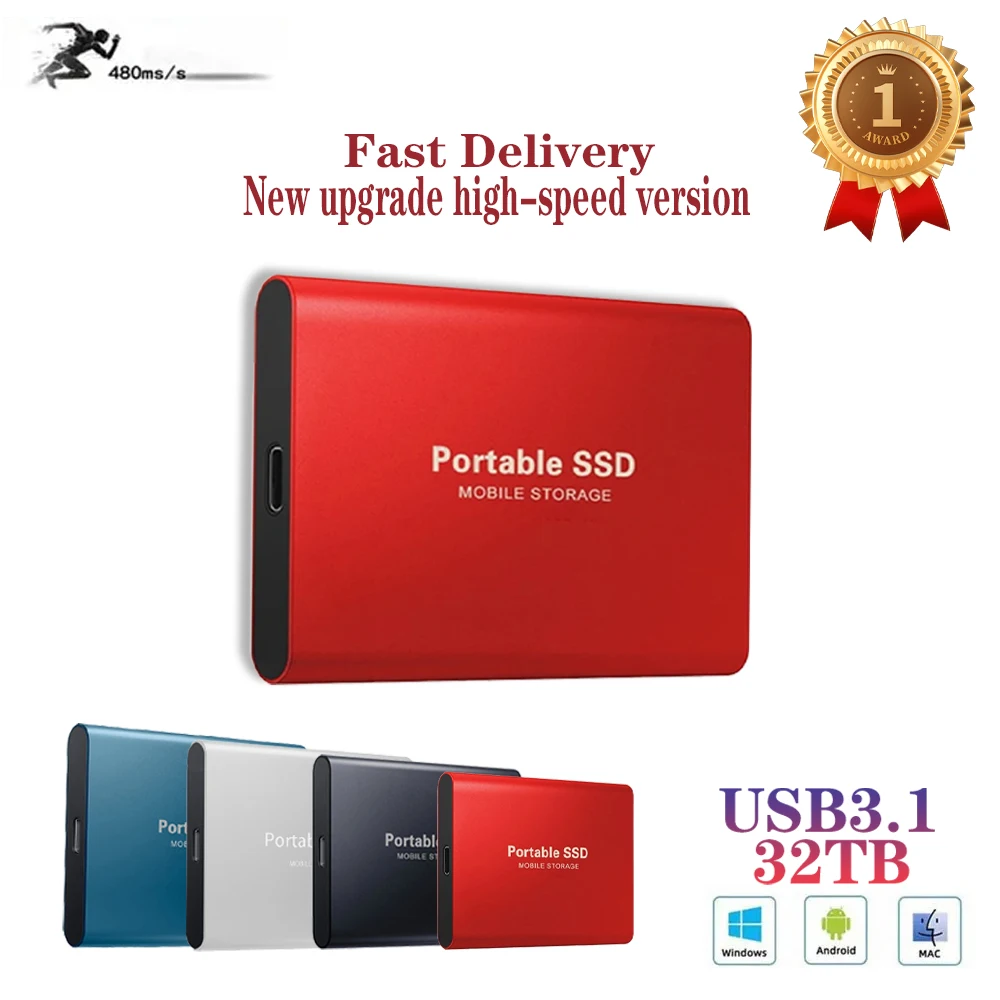 USB-3-1-SSD-Port-til-Tipo-C-Pen-Drive-Preto-100-Original-Flash-Hard ...