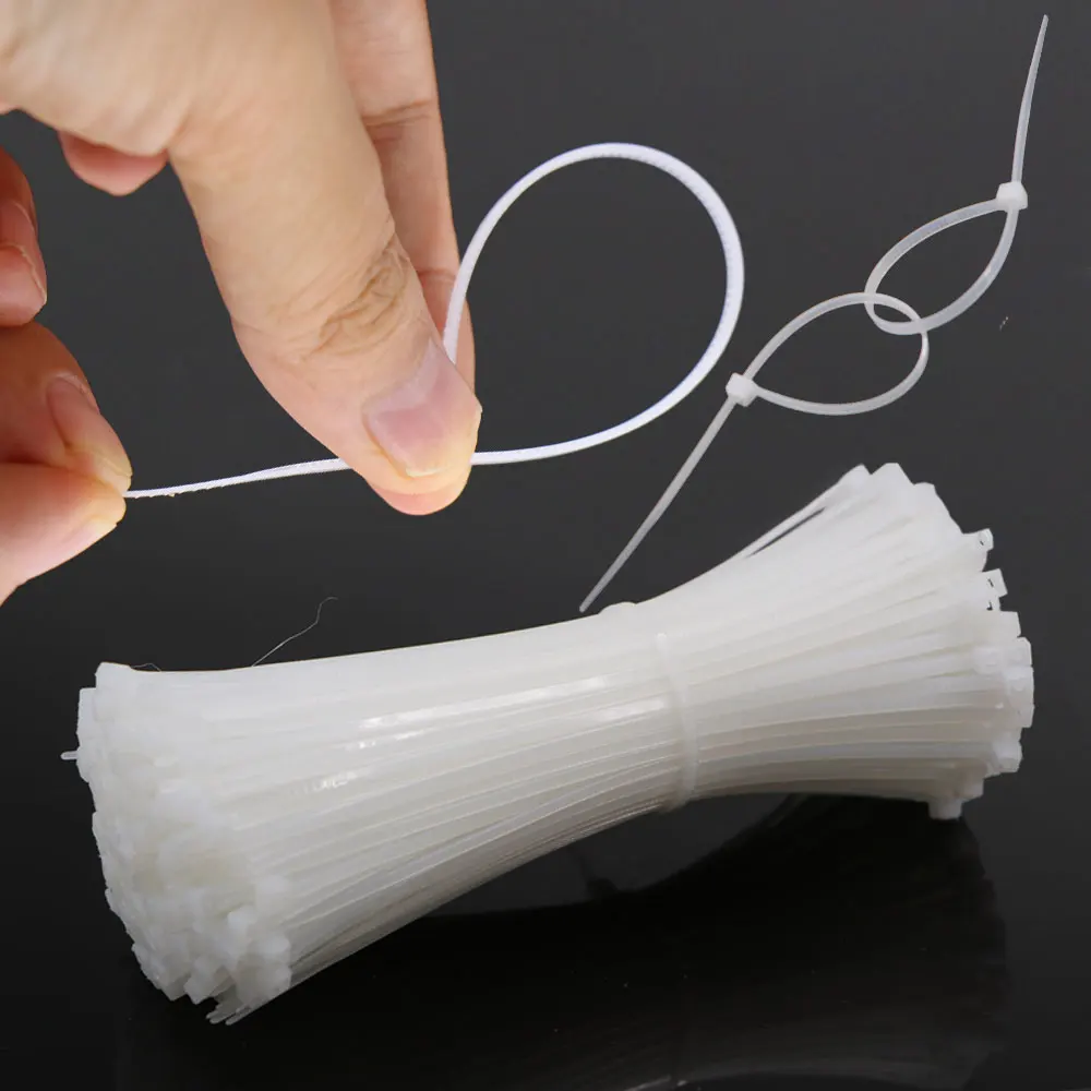 100PCS-12-Size-Self-locking-White-Plastic-Cable-Tie-Multiduty ...