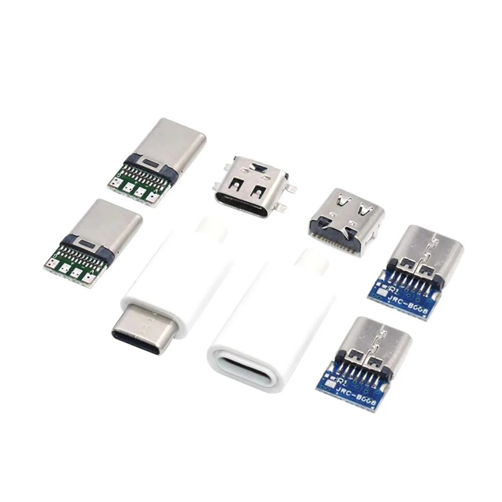 5PCS Type C USB 3.1 Connector 16PIN Fast Charging Male Socket Plug To ...