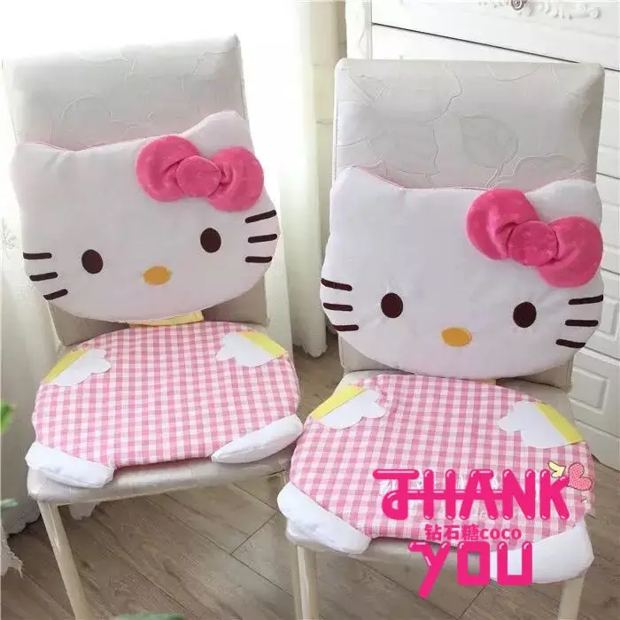 Cartoon-Hello-Kitty-Chair-Cushion-Sanrio-Linen-Summer-One-Piece-Cushion ...
