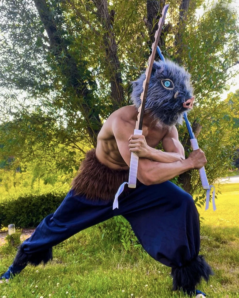 Japanese-anime-Yi-Zhizhu-role-playing-costume-pig-head-set-pants-set ...