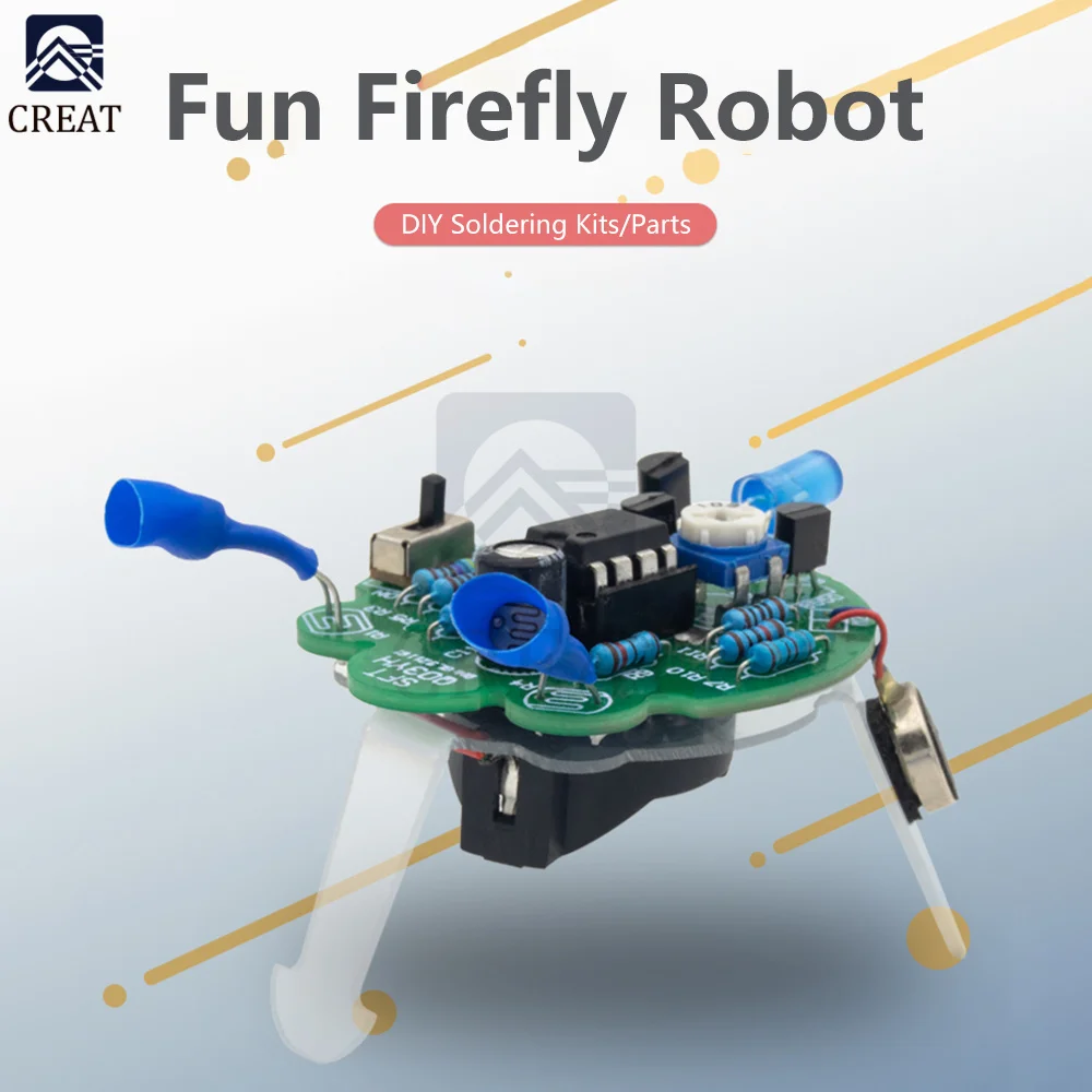 Electronic-Soldering-Simulated-Firefly-Flashing-Robot-DIY-Kit-LED ...