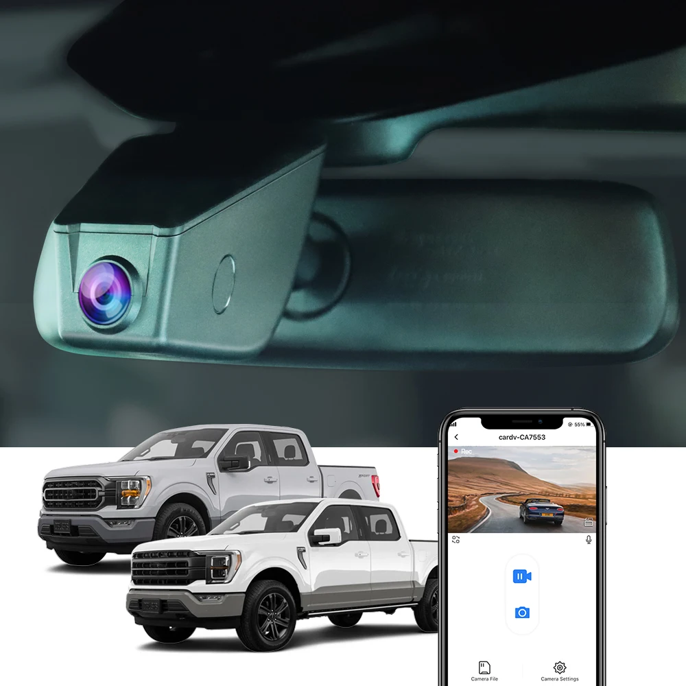 Dash Camera For Ford F-150,f-150 Raptor 2022 2021,fitcamx 4k Dash Cam ...