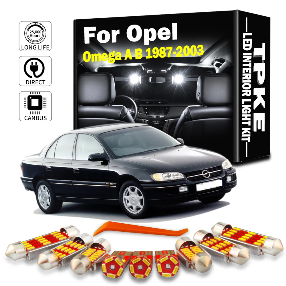 LED Interior Dome Map Roof Trunk Light Kit For Opel Vauxhall Omega A B ...