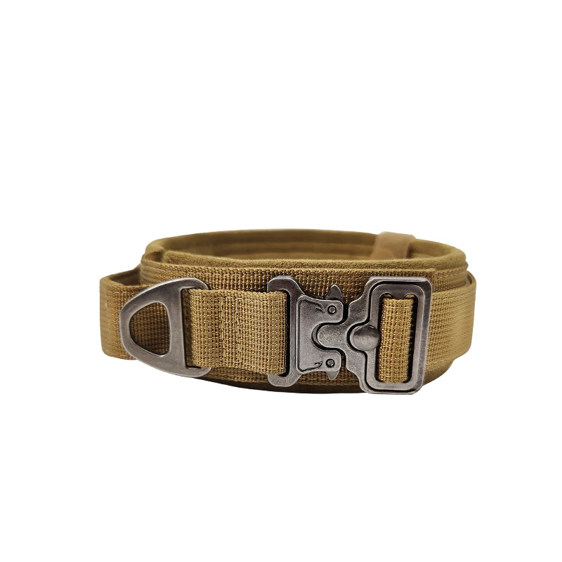 Nylon-Adjustable-Collar-Metal-Buckle-Heavy-Duty-Tactical-Dog-Collar-and ...