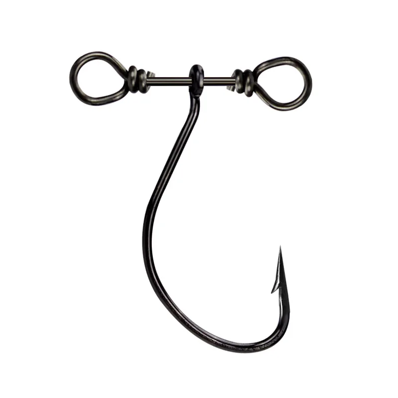 Fishing-Hooks-Single-Balance-Hooks-in-line-Drop-Shot-Rig-and-Swivels ...