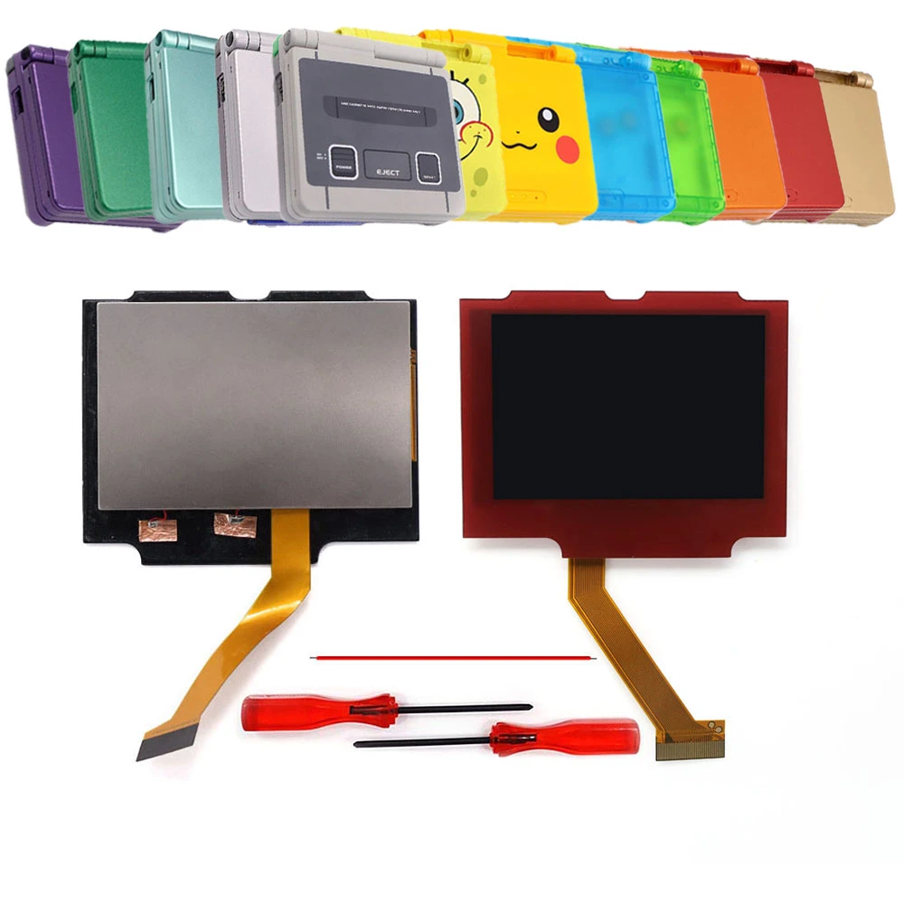 Easy Install Red Len Gba Sp Ips Lcd Pre-laminated Lcd Screen For ...