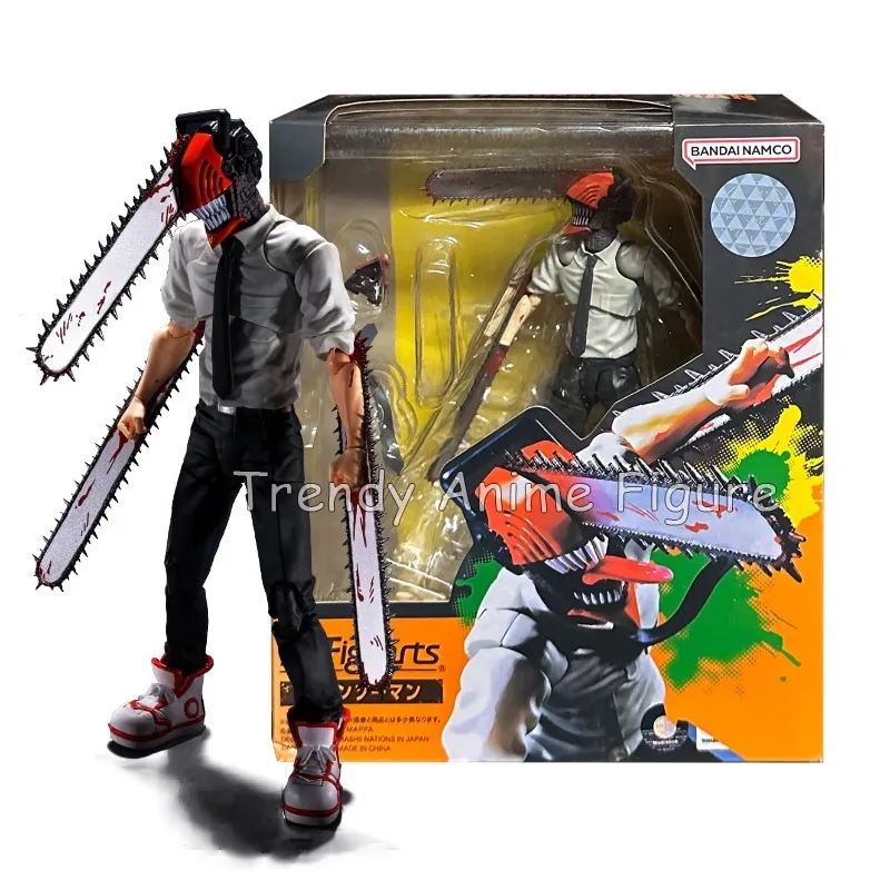 Ko-Shf-Chainsaw-Man-Denji-Action-Figure-Anime-15cm-Demon-Figurine-Model ...
