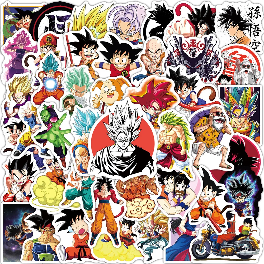 10-30-50-100pcs-Classic-Cartoon-Dragon-Ball-Stickers-Super-Saiyan-Decal ...