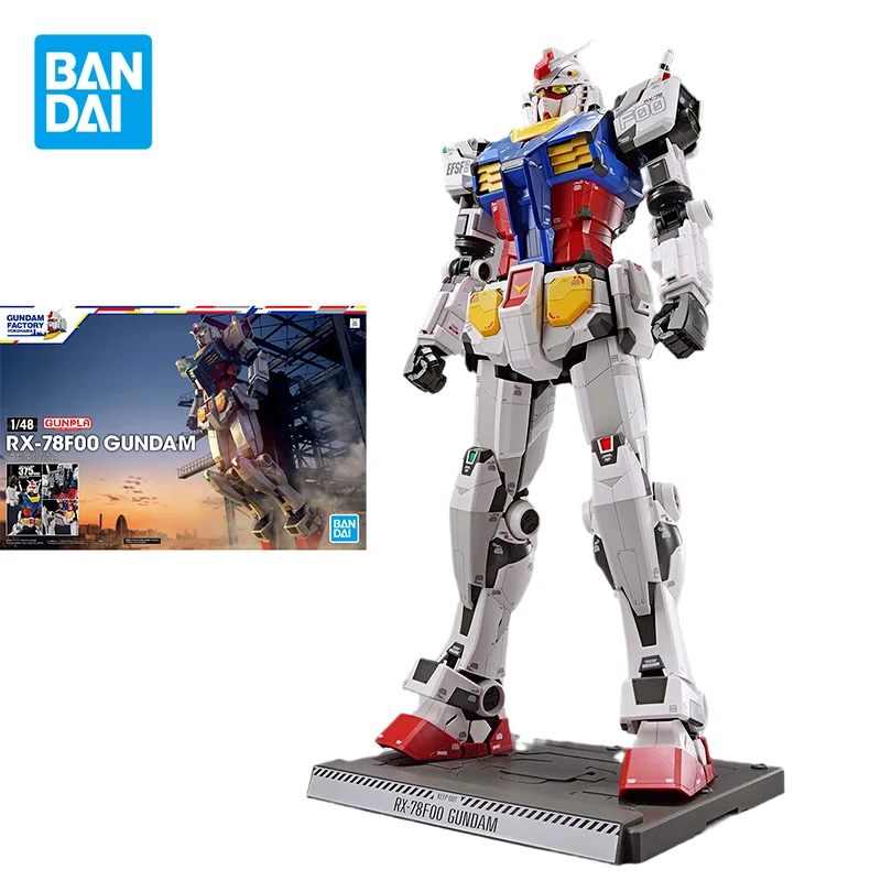 Bandai Original Gundam Model Kit Anime Figure RX-78F00 GUNDAM 1/48 ...